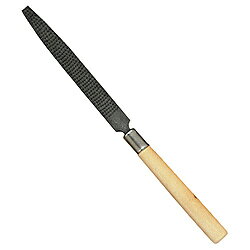 木工細工に適した、柄付の半丸ヤスリです。木を中心とする木工の小さな細工に最適です。仕様●形状： 半丸。●目： 鬼目。●サイズ： 全長195mm。材質●柄： 木。セット内容付属品木工細工に適した、柄付の半丸ヤスリです。