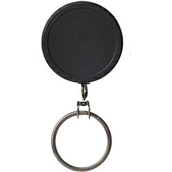 伸長:約45cm 保持重量:約100g以下。本体:ABS樹脂 クリップ:鉄 チェーン:真鍮 リング部:鉄。切れにくい鎖のメタルチェーン。巻き取り式。軽量プラ・ボディ。