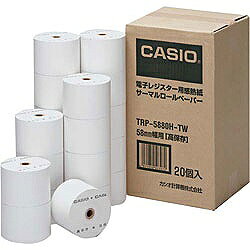 ■20巻入、紙幅58mm、外径80mmの高保存タイプの感熱紙ロールペーパーです。紙質感熱紙仕様1幅：58mm仕様2入り数：20本20巻入、紙幅58mm、外径80mmの高保存タイプの感熱紙ロールペーパーです。