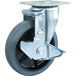 ■車輪にエラストマー(キャスター径50～75mm)、グレーゴム(キャスター径100～150mm)を使用しているので床面への走行痕が発生しにくくなっています。■走行性、耐荷重性を備えた標準的な軽・中量荷重用キャスターです。運搬台車やロールボッ...