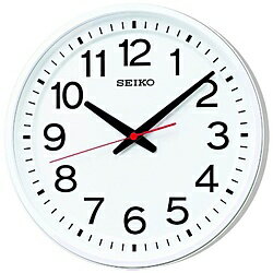 ■教室内のどこから見ても時刻が正確に視認できる掛け時計。本体サイズ(H×W×D) mm310×310×57本体重量1.1kg枠材質プラスチック枠（白塗装）精度平均月差±20秒使用電池単2形アルカリ乾電池×2個電池寿命約5年音量調節無鳴り止め...