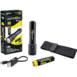 ■電池はスマホにも給電できる3400mAhの大容量LTG0001です。■High・Lowモード＋半押しでフラッシュサインとしても使用可能です。■1250ルーメンの十分な明るさとスタイリッシュなデザインのハンディライトです。■最大70時間の点...