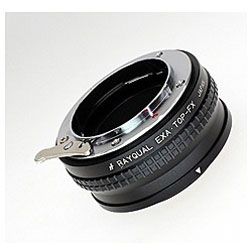 エギザクタマウントを富士フイルムXマウントに変換するアダプター。エギザクタマウントを富士フイルムXマウントに変換するアダプター。