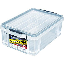 ■フタ裏側のフレーム部にパッキン付きなので、水やホコリが入りににくくなっています。■スタッキング（積み重ね）可能です。■フタに便利な目盛りが付いています。■丈夫なステンレス線材バックルです。【製品仕様】■容量(L):13■色:クリアー■外寸...