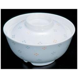 ■洗浄器対応メラミン「花紋」飯椀 身 M-350-KA
