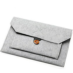 PC小物をスムーズに収納！ラップトップを傷から守る、肌触りの良いフェルト製スリーブ「Gag-Sleeve」［外出時の使用に/用ポケット付き/軽量コンパクト］■使いやすいラップトップ保護ケース「Gag-Sleeve」Gag-Sleeve （ギ...