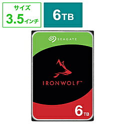 IronWolfはNAS専用設計のハードディスク・ドライブです。常時稼働の環境に適した耐久性と優れた拡張性、様々な容量でマルチベイNAS環境に対応します。■高性能なNASハードディスク・ドライブ。■最高7200RPMの回転速度、最高180M...