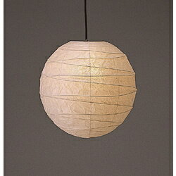 ■春雨紙■一般球100W(E26)×1灯■寸法：φ60cm■コード長108cm■LED電球使用可能■フランジカバー付■手作り商品のため、色・柄等は多少異なる場合がございます。サイズW60×H60×D60cm適応畳数4.5畳光色電球色調光対応...