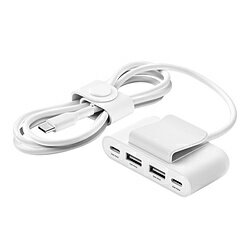 ・4ポート(USB-C×2・USB-A×2)・最大出力:5V/6A 30W・1ポートあたり:最大出力:USB-A1/A2 - 5V/2.4A、USB-C1/C2 - 5V/3A（4ポートすべて利用時は各ポート最大7.5W） ・2mの長いコー...