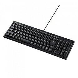 USB2.0ハブを2ポート内蔵したコンパクトフルキーボード。■幅400mm以下のコンパクトサイズでありながら、テンキー付きのフルキーボードです。■USB2.0ハブを2ポート内蔵しています。USBヘッドセットやUSBメモリなどの接続に便利です...