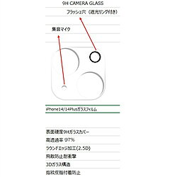 97％以上の高透過率を実現！ 超薄型！最高レベルの9H硬度ガラスフィルムです。■ガラスフィルムは97％以上の高透過率を実現、付けたままでも綺麗に撮影ができます。■ガラスフィルムは吸着性があり、レンズ部分に軽くプッシュするだけで吸着ができます...