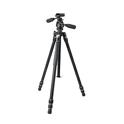 全高1,585mmのアルミ3段三脚で、ハンドル付き3WAY雲台VEO PH-36Sによりパンとチルトを独立して操作できます。3ステップで一脚（最大1,615mm）に組み替えられ、運動会やアウトドアでの撮影に対応します。●改良されたツイストロ...