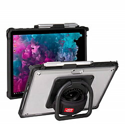 薄型/軽量/耐衝撃性能/ハンドストラップ/スタンド軍用グレードの耐衝撃性能を備えたSurface Go（Go・Go 2・Go 3）用保護ケースです。最高122cmの高さからの落下に耐える米軍調達基準（MIL-STD-810G）準拠の耐衝撃性...