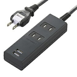 【 特 長 】● スマホ2台を同時充電できる、USBポート付安全タップ● コンセント周りには熱に強いPBT樹脂使用の難燃・耐熱ボディ● コンセント部にはホコリの侵入を防ぐホコリシャッター付● USB過電流保護機能付き● 導線の二重被ふくでコ...