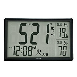 メイン表示切替・六曜付き大型電波デジタルクロック。シーンに合わせた使い方でできるので使いやすさ抜群です。本体サイズ(H×W×D) mm229x375x31mm本体重量890g枠材質ABS/ガラス使用電池単3乾電池x3本電池寿命約1年（アルカ...