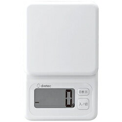 表示が見やすい大画面（約60×30mm）タイプのデジタルキッチンスケール。最大2kg、最小表示1g単位ではかれます（2000gまで）。■最大2kgまではかれるデジタルスケール■最小表示1g単位ではかれる（2000gまで）■起動時間わずか約1...