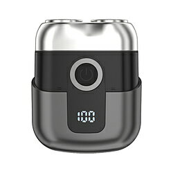 ダブルヘッドシェーバー 水洗い可能 内蔵電池 600mAh USB Type-C入力 約1時間でフル充電 フル充電後100～150分使用可能 バッテリー残量をデジタル表示本体サイズ（高さ×幅×奥行）55x75x30(mm)本体重量124g使...