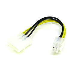 ペリフェラル（大4ピン）→ATX12V（4ピン） 変換ケーブル 11cm IDEP-ATXP仕様1［端子］ATX12V(4ピン オス) - ペリフェラル(大4ピン メス)［ケーブル長］約11cm［ロック］ありペリフェラル（大4ピン）→ATX...