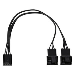 全体がブラックで目立たないので、ライトアップPCや内部黒塗装ケースに最適です。■PWMファン2個をマザーボードに接続できます。■PWMファン2個をPWMコントロールできます。■3ピンファンも取り付けられます。■全結線コネクタのみ、ファンのパ...