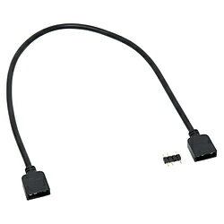 アドレサブルLED (デジタルLED) 4ピンコネクタを延長するケーブルです。■アドレサブルLEDを搭載したストリップ／ファン／ケースなどのケーブルを延長するのに便利です。■オス／オスアダプタが1個付属します。接続するコネクタのオス／メスに...