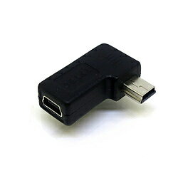 USB変換アダプタ miniB左L型(オス)-miniB（メス）形状mini USB → mini USB仕様1［端子］USB mini-B(メス) - USB mini-B(左L型)(オス)［サイズ］W36×H9×D17mmUSB変換アダ...