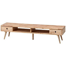 天然木の温かみを感じられる、ナチュラルTVボード。■天然木のナチュラルな風合いが、明るく温もりあるお部屋を演出します。■また高さ36.5cmとロータイプなので、圧迫感を軽減します。■150cmのワイドサイズで、約50V型程度まで対応可能なT...