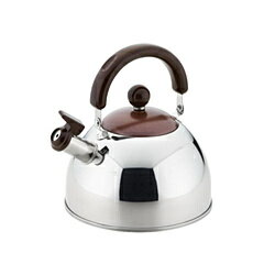 お湯が沸くと笛でお知らせする2.5Lのステンレス製ケトルです。ガス火はもちろん、200VのIH調理器にも対応しているので、様々な熱源でお使いいただけます。空焚きをしない、縁まで水を入れないなど、取扱い上の注意を守ってご使用ください。仕様1【...