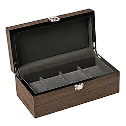 木製時計ケース・厳選した高品質な輸入品胡桃木で作られております。収納スペースは広めに設けておりますので、メンズ時計、レディース時計小型の時計はもちろん、大径時計もゆったり収まります。本体サイズ（H×W×D）mm95?235?120収納数4本...