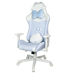 ■すべてがシナモロール仕様！サンリオキャラクターズ「シナモロール」をイメージしたゲーミングチェアです。 カラーリングから刺繍まで、すべてシナモロール仕様となっております。■お好みに合わせて調整可能カチューシャ、ランバーサポート、ヘッドレスト...