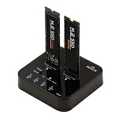 パソコンを使わずにM.2 NVMe SSDのクローン（複製）やデータ抹消がこれ一台で行える、多機能SSDスタンドです。最新のUSB3.2 Gen2×2インターフェースに対応し、パソコン接続時には最大20Gbpsの超高速データ転送を実現。OS...