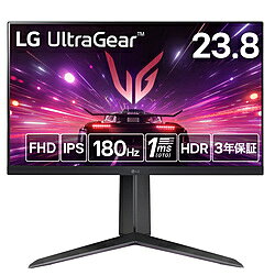 〔中古品〕〔商品ランクA〕〔付属品〕セットアップガイド、電源アダプタ、電源ケーブル、DisplayPortケーブル〔メーカー〕LG(エルジー) 〔ジャンル〕ゲーミング液晶モニタ 〔画面サイズ〕23.8型 〔パネル種類〕IPS方式パネル 〔表...