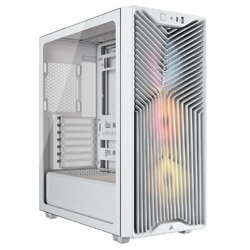 優れた冷却力とコストパフォーマンスを実現。RGBファンを備え、背面コネクタ設計のマザーボードに対応するミドルタワー型PCケース■デイジーチェーン接続対応のRGBファンを3基搭載■高エアフローに最適化されたフロントパネル■ATX、microA...