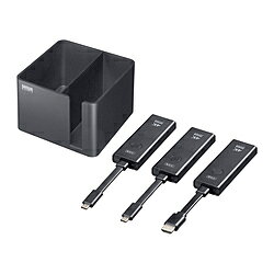 ●DisplayPort Alternate Mode対応のType-Cポートから映像・音声信号をワイヤレスで送信し、HDMI出力で大型テレビ等に出力することができます。 ●入力信号は4K/30Hz（3840×2160/30Hz）までに対応...