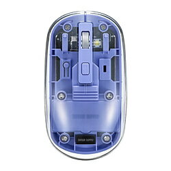 遊び心をくすぐるスケルトンデザインのワイヤレスマウス。「Bluetoothワイヤレスマウス（透明ケース・充電式）」■透明ケースを採用し、内部の構造が見える遊び心あるデザインのワイヤレスマウスです。■Bluetoothと2.4GHzの両方に対...