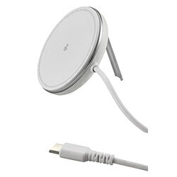 マグネットでQi2対応スマートフォンに固定するだけで高速充電できる、Qi2規格対応のワイヤレス充電器です。 WPC(ワイヤレスパワーコンソーシアム)が策定したワイヤレス給電の国際標準規格「Qi(チー)2」に準拠した正規認証品です。 ※エレコ...