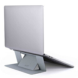 超薄型ノートパソコンスタンド。■サッと開いて1秒でセットアップ　セットアップはサッと開いて立てかけて1秒で完了。使いたい時にすぐに使え、余計な時間は一切かかりません。■選べる2段階の角度　MOFT社独自の2段階の角度調節で、座っても立っても...