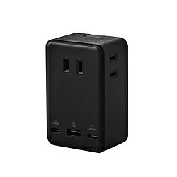 ACタップとUSBポートが一体になった、パソコンやスマートフォンなどを同時に充電できるコンセント直挿しタイプのモバイルUSBタップです。ACアダプターなどを別途用意することなく、本製品1つで充電できます。 USB-Aポート×1、USB Ty...