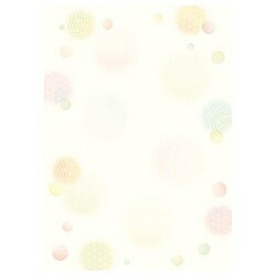 ”POP用品：デザインペーパー”和柄用紙。【水玉】（A4サイズ・10枚）■ プリンタ対応（インクジェット・レーザー）※ レーザー・コピー機では、トナーが定着しにくい機種があります。サイズA4一片サイズ縦297mm×横210mm厚さ0.18m...