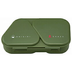 ■簡単・時短！にぎらず作れるおにぎりケースとおかずが入れられる容器がくっついた新しいランチボックスです。■付属の押し型を使って、三角の容器部分でにぎらずぎゅっとおにぎりが作れます。■使い方は自由に、もうひとつの台形部分にはおかずを入れたり、...