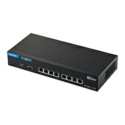 全ポート10Gbpsに対応した、デスク設置も可能な省スペース筐体の8ポートスイッチングハブです。静音性に優れたファンレス設計のため、デスク周りでも動作音が気になりません。10G回線の導入や10G対応NAS・パソコンの活用など「宅内LANの高...