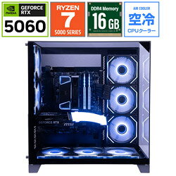 Rabbit0 Studio AMD Ryzen 7 5700X / RTX 5060 ゲーミングPCRabbit0 Studio は、「デザイン × 性能」 の両立を追求し、外観の美しさと内部パーツの品質に一切の妥協を許さないゲーミング ...