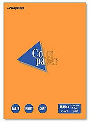 ”カード類・名刺・はがきに最適”カラーペーパー。【最厚口・オレンジ】（A3サイズ・25枚）■ 各種カード類、名刺、はがきなどに最適な厚み。■ POPや、厚めの両面印刷資料としてもお使いいただけます。※ 商品画像の色は現物と近くなるよう作成し...