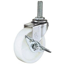 ■デザイン性と軽快さを要求される環境で幅広く使用されています。■RoHS適合品です。■事務機器や家具、屋内運搬車や軽量ラック等幅広く使用されております。【用途】・スパナ一本で取り付け出来るねじ込みタイプです。【仕様】・許容荷重（daN）： ...