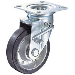 ■ラジアルボールベアリング入りで回転が軽く、荷重に対する抵抗力も非常に強靭です。【用途】・オールマイティーな中・重量用キャスターです。【仕様】・許容荷重（daN）： 200・許容荷重（kgf）： 204・車輪径D（mm）： 125・車輪幅（...