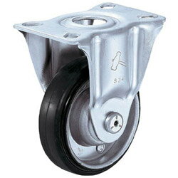 ■新車輪採用による420Sタイプの軽量キャスターです。【用途】・オールマイティーな中・重量用キャスターです。【仕様】・許容荷重（daN）： 150・許容荷重（kgf）： 153・車輪径D（mm）： 125・車輪幅（mm）： 38・取付高H（...