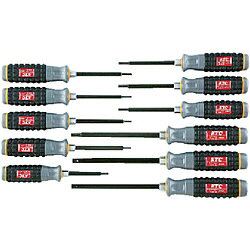 ■軸の根元についた六角形状で、スパナなどを掛けて回すことができます。■グリップエンドのサイズ表示で先端形状の区別ができます。【用途】・汎用工具【仕様】・セット内容： D1T-T8H、T9H、T10H、T15H、T20H、T25H、T27H、...