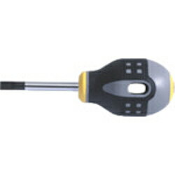 ■人間工学に基づいた手に優しいエラストマー付エルゴハンドルです。■ハンドル両端部に色あせしないカラーコーティングを施しています。【仕様】・刃先： ［［－］］1.2×8.0・全長（mm）： 83・軸長（mm）： 25・全身焼入・ブラックポイン...