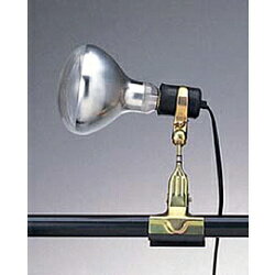 AC100V　200Wまで使用可　口金E26　コード2m付き　クロメート仕上げ　クリップ挟み巾　40mm 材質　鉄、ゴムサイズ高さ:220mmその他サイズクリップ取付可能厚:40mmまで本体重量0.4kg使用ランプ電球別売:レフランプ・口金...