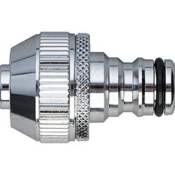 ■高品質なメッキ仕上げのホースジョイントです。■別売のコネクターにワンタッチで接続できます。■ホースとホースの接続用。高品質なメッキ仕上げのホースジョイントです。