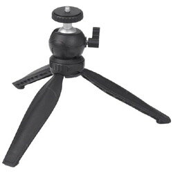 ミラーレス機まで対応する十分な強度を備えたテーブル三脚■脚部は超軽量な樹脂製で、開脚は標準とローアングルの2段階■脚部をたたむとボトムグリップとしても便利■監視カメラ・各種計測器やセンサーなど、三脚ネジ穴を備えた機器の固定にも最適【製品仕様...